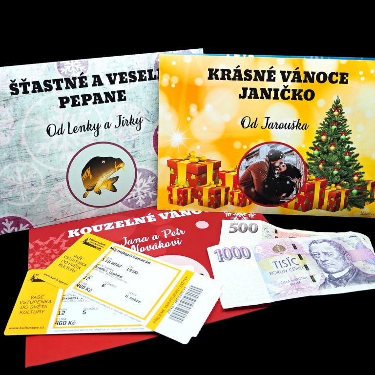 Vánoční obálka s vlastním textem a fotografií – Dareor.cz – originální ...