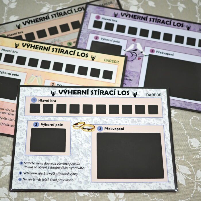 Svatební stírací los – jak originálně a vtipně darovat peníze ...