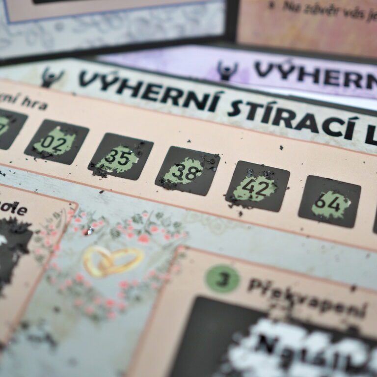 Svatební stírací los – jak originálně a vtipně darovat peníze ...